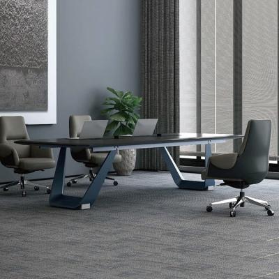 China Black Executive Office Desks Depth 900mm Melamine Board With PVC Edging for sale