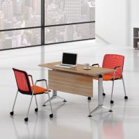 China 55 Inch Training Room Table Stackable Movable Training Table 25mm Thickness for sale
