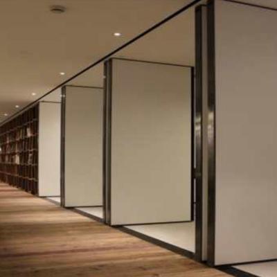 China Soundproof Office Partition Walls Glass Sliding Door Environmental Protection for sale