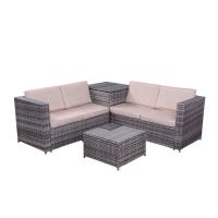 China 52.3 Inch Garden Outdoor Corner Sofa Set Waterproof Polyester for sale