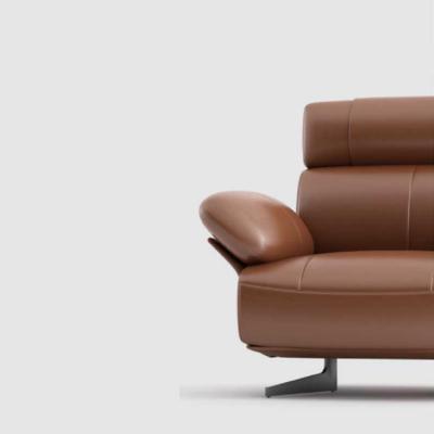 China Customized iso Single Leather Recliner Sofa Two Seater Living Room for sale