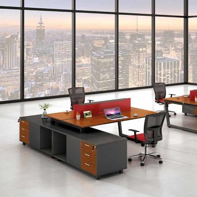 China Modular Open Area Workstation Wooden Cubicle Workstation Desk for sale