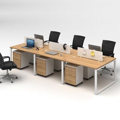 China Customized MDF Office Workstation Desk For Office 2 4 6 Person Seater for sale