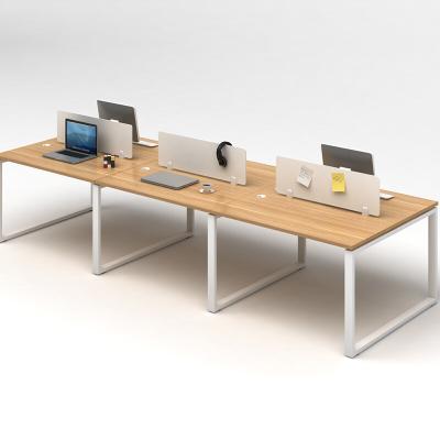 China Customized MDF Office Workstation Desk For Office 2 4 6 Person Seater for sale