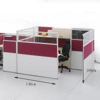 China High Partition Modular Workstation with Top Cabinet and Customized Size Office Cubicle for sale