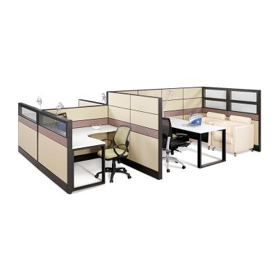 China Modular 2 4 6 Office Desks Office Cubicles Work Station Office Furniture for sale