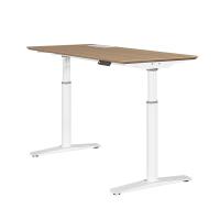 China Melamine Board Materials Standing Table Electric Height Adjustable Computer Desk for sale