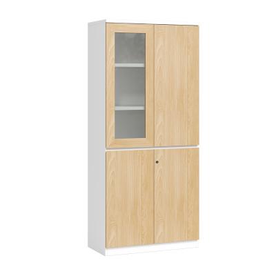 China Office Filing Cabinet Systems Wood 4 Door Vertical File Cabinet Use In School for sale