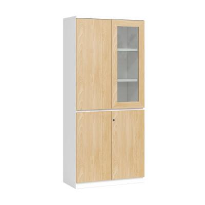 China Office Filing Cabinet Systems Wood 4 Door Vertical File Cabinet Use In School for sale