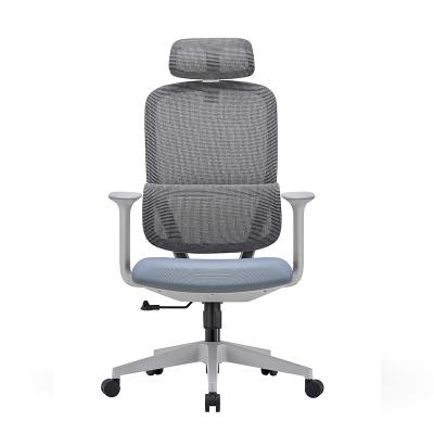 China High Back Modern Mesh Office Chair Ergonomic Computer Chair Reclining Executive Chair with Headrest for Workstation for sale