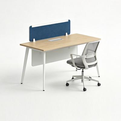 China 25mm Melamine Board Office Workstation Desk with Custom Size and Integrated Cable Management for sale