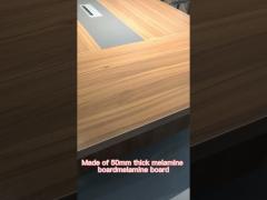 Classic Wood Large Conference Table For 10 Seats