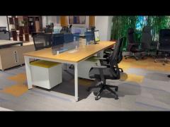 Mobiliário de escritório de madeira moderno Pessoal Mesa de computador Mesa de escritório para 8 pessoas
