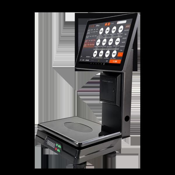 Quality New Factory Android Pos System Scale Smart Pos Weighing Scale Fruit Shop Pos for sale