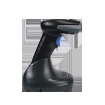 China Handheld CMOS Image Blue tooth Wireless Inventory 2D 1D QR Bar Code Reader Barcode Scanner with Stand for Computer POS Warehouse for sale