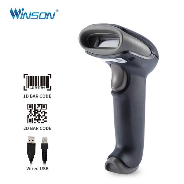 Quality Handheld CMOS 2D Usb Barcode Reader 1D 2D Barcode Scanner for Barcode Printer for sale
