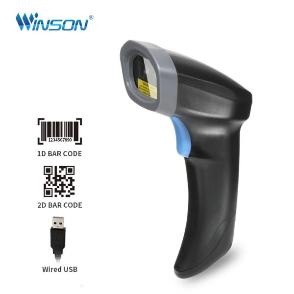 Quality USB Laser CMOS Barcode Scanner Wired Handheld Bar Code Scanner Reader Black for sale