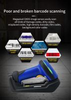 China QR Code Reader 1D 2D Industrial 2.4GHz Wireless Barcode Scanner for Courier Logistics for sale