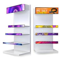 China Magic Cube Long Bar Shape LED Display Smart Split Screen Full Color Customizable Indoor Lobby Digital Signage for sale