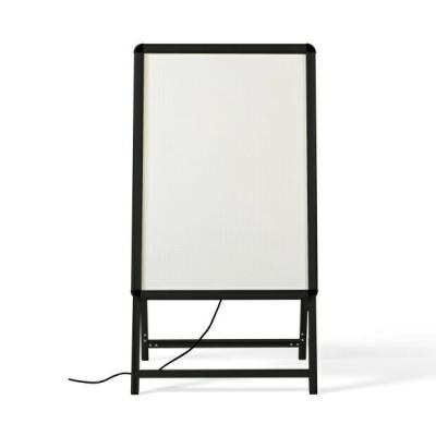 China Aluminum Frame Advertising Light Box LED Easy Installation Floor Standing Magnetic Double Sided Poster Display for sale