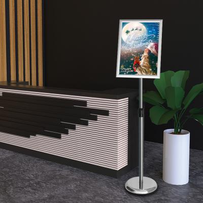 China Portable Wall Stand Advertising Light Box LED Acrylic Aluminum Alloy Backlit Board Customizable Assembly Display for sale