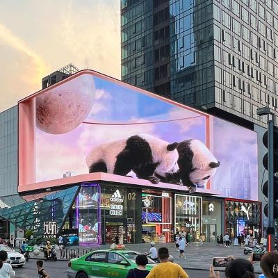 China 3D Full Color Outdoor Fixed LED Screen Digital Signage Display for Window Rental Events Shows Advertising for sale