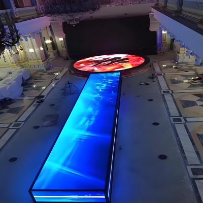 China P3 Immersive Indoor Fixed LED Screen Floor Tile Digital Signage Video Wall Display for Shopping Malls Exhibition for sale