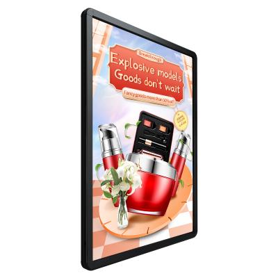 China LED Snap Wall Mounted Tempered Glass Rectangular Board Magnetic Lightboard Display Sign Panel Advertising for sale