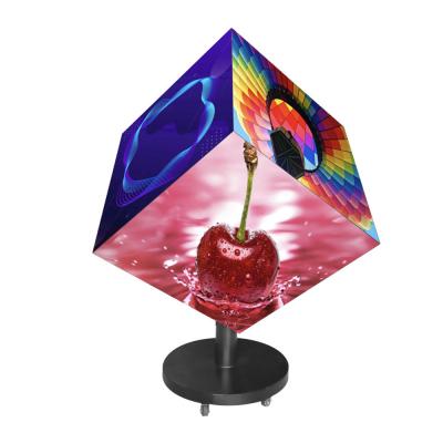 China Spherical Creative LED Magic Creative LED Screen Cube Display Unique Sing Cube LED Screen Display Digital Signage for sale