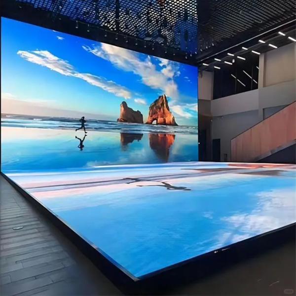Quality High Resolution Rectangular Immersive Holographic LED Display Floor Tile Digital for sale