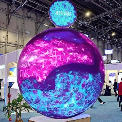 China 8K Customized High Visibility Indoor Advertising LED Display Circular Product Promotion Screen 8K Resolution 360 Viewing for sale