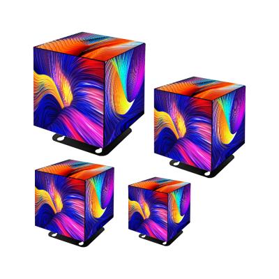 China New Arrivals Electronic Creative LED Screen Magic Cube Signs Indoor Led Cube Display Customizable LED Cube Screen for sale
