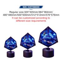 China Magic Cube Spherical Creative LED Screen Creative LED Unique Sing Cube LED Screen Display for sale