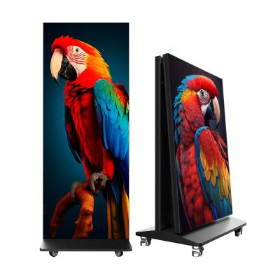 China Custom Logo Outdoor LED Advertising Display Screen Portable HD Movable Digital Billboard Panel for sale