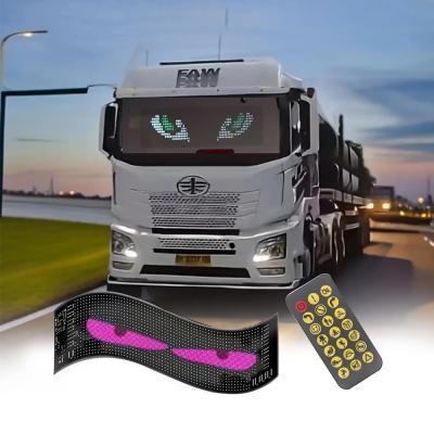 China New Arrival Car Window Windshield Decorative Led Display USB Devil's Eye for Car Demon Eye Screen Truck Bus Flexible LED for sale