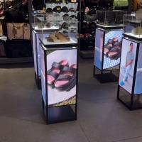 China Adjustable Brightness Floor Display Case P1.25-P10 With High Pixel Density 360 Viewing Angle for sale