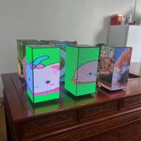 China Adjustable Brightness Floor Display Case P1.25-P10 With High Pixel Density 360 Viewing Angle for sale