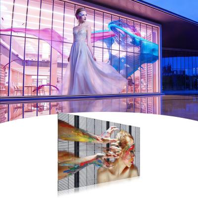 China Art Gallery Outdoor LED Grille Screen Snow Load Seismic Resistant Louver Display Panel for Building Facade for sale
