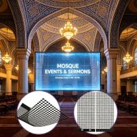 Quality 3D Holographic LED Screen Transparent Display for Mosque Window Advertising High for sale
