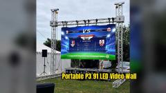 Portable P3 91 HD Rental LED Video Wall for Events