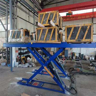 China 4000 kg de elevación de tijeras de alineación de ruedas superfinas con plataforma de 4500 mm de longitud en venta