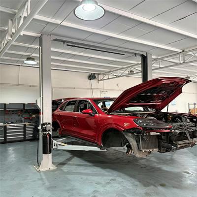 China Safe and Car Lifting Equipment with Barrier Free Base and Manual Release System Supporting Lifting Capacity of 9900lbs for Workshop for sale