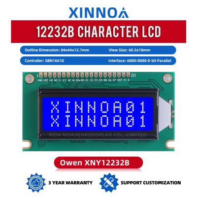 China Blue Film LCD12232B Character Screen Controller SBN1661G Multi Language LCD Module for sale