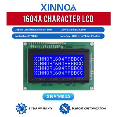 China Blue Film White Letters 1604A Optional 02*16 ST7066U Industrial Display Screen Source Manufacturer for sale