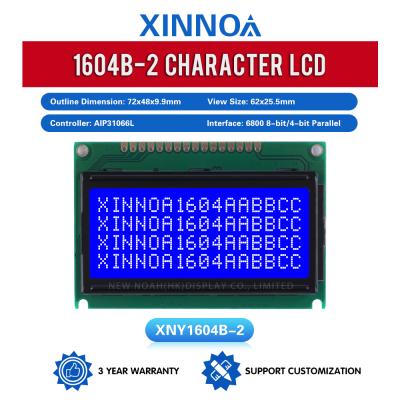 China Blue Film White Letters 1604B-2 LCD Module IPC 02*16 16PIN Industrial Display Screen Stable Supply Of Goods for sale