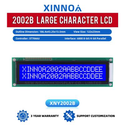 China Blue Film White Letters 2002B Character LCD Module 2*20 ST7066U 2-Line Character Screen Quality Assurance for sale