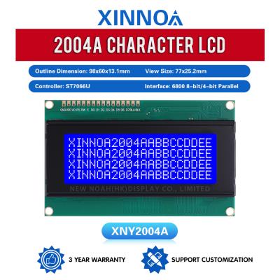 China Blue Film White Letters 2004A Character LCD Module ST7066U Equipped With LED Backlight And Built-In LCD Module Display Screen for sale