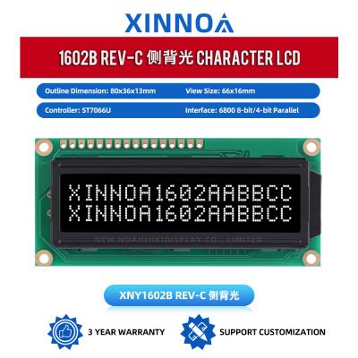 China BTN Black Film 1602B REV.C Side Backlight 16*2 Industrial Grade Display Screen LCD High Brightness Screen for sale