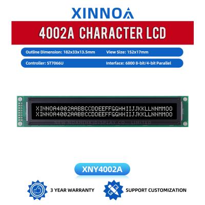 China BTN Black Film 4002A LCD Character Screen 2*40 2X40 4002 16PIN 182X33MM LCM Module ST7066U LCM LCD Module for sale