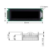 China Cyrillic 1602B1 Character LCD Screen 85x30x12.8mm 16x2 Display ST7066U Controller 14PIN Interface Module for sale